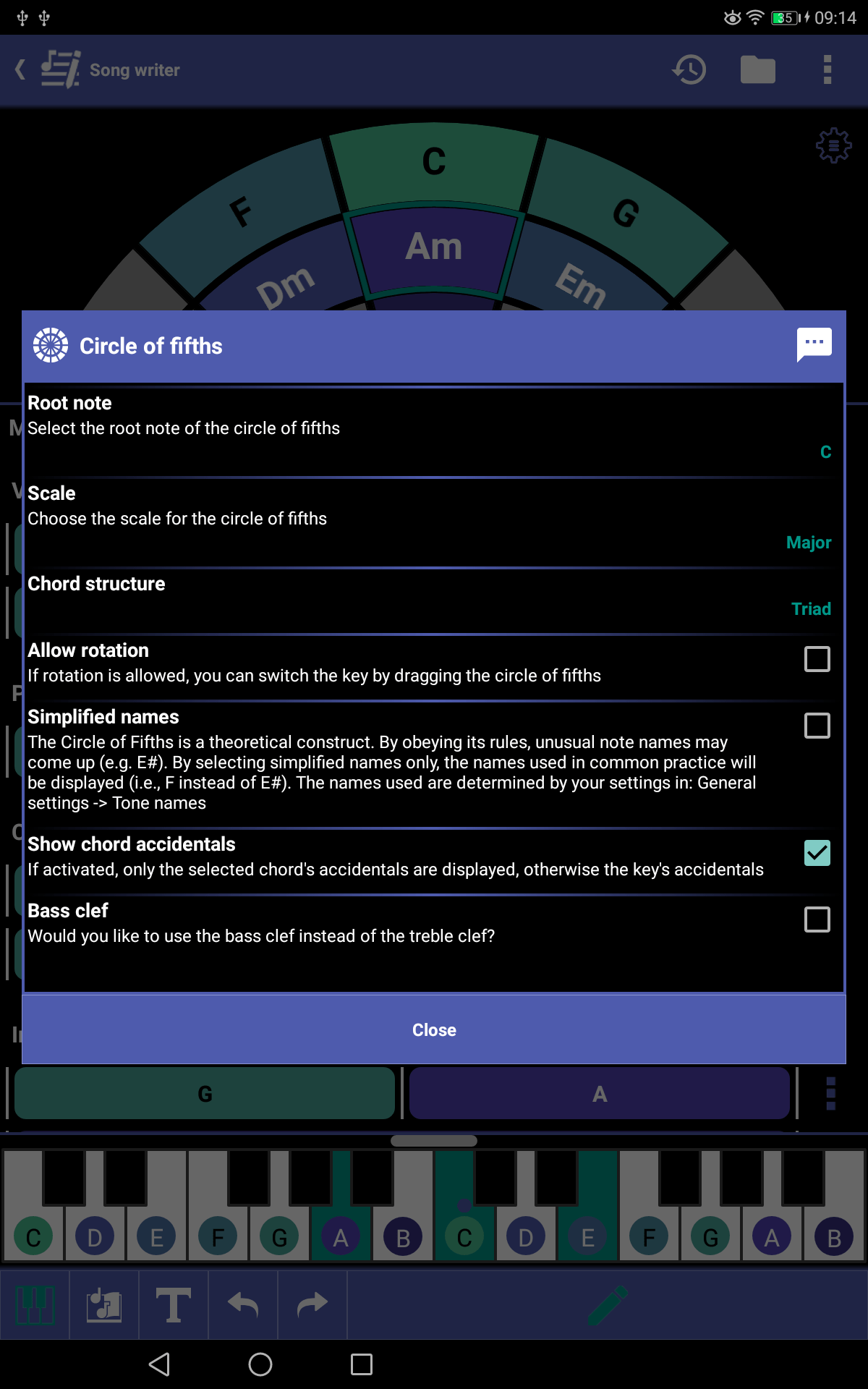 Find the right chords – smartChord – musicians best friend