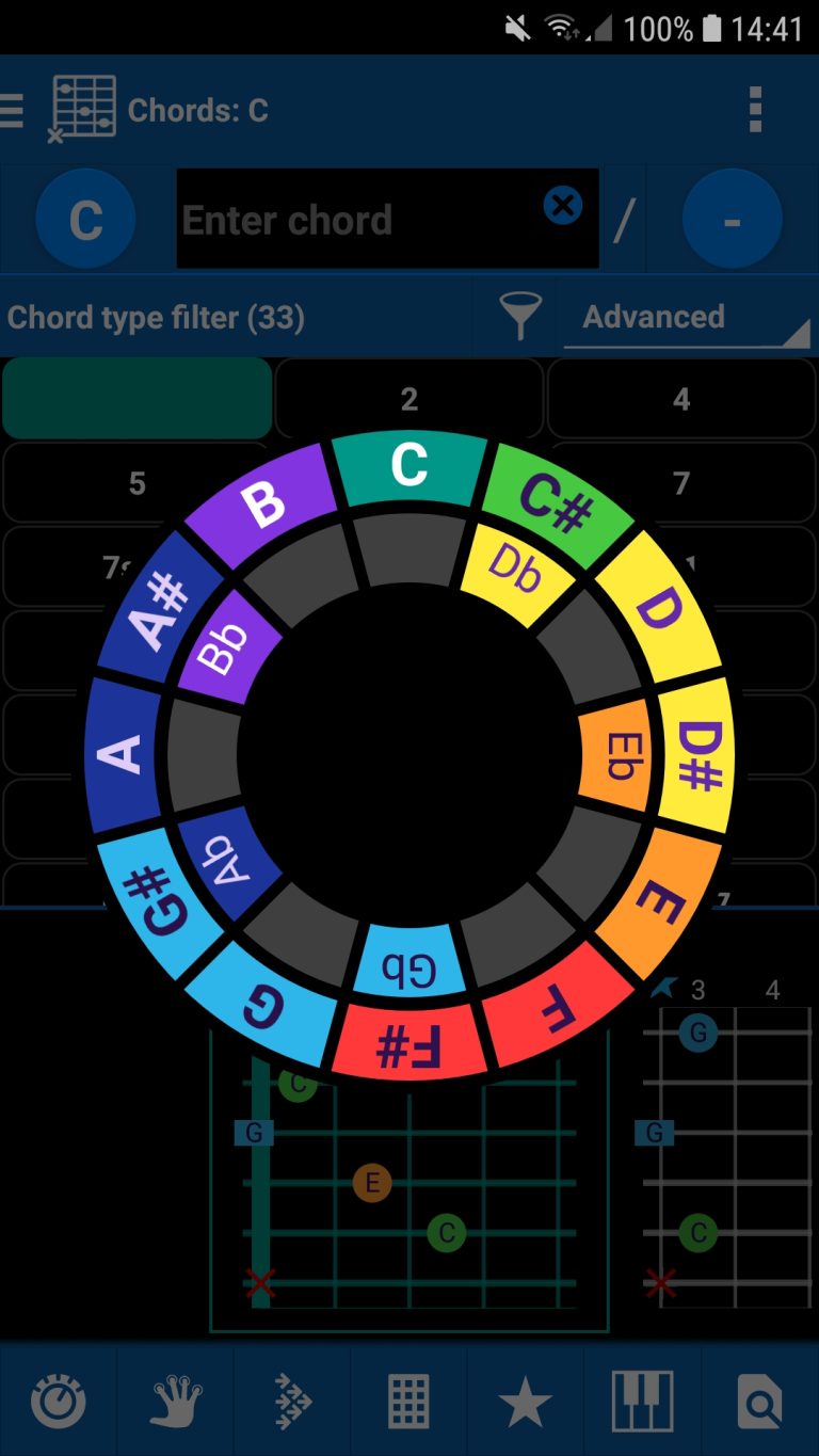 Note circle – smartChord – musicians best friend