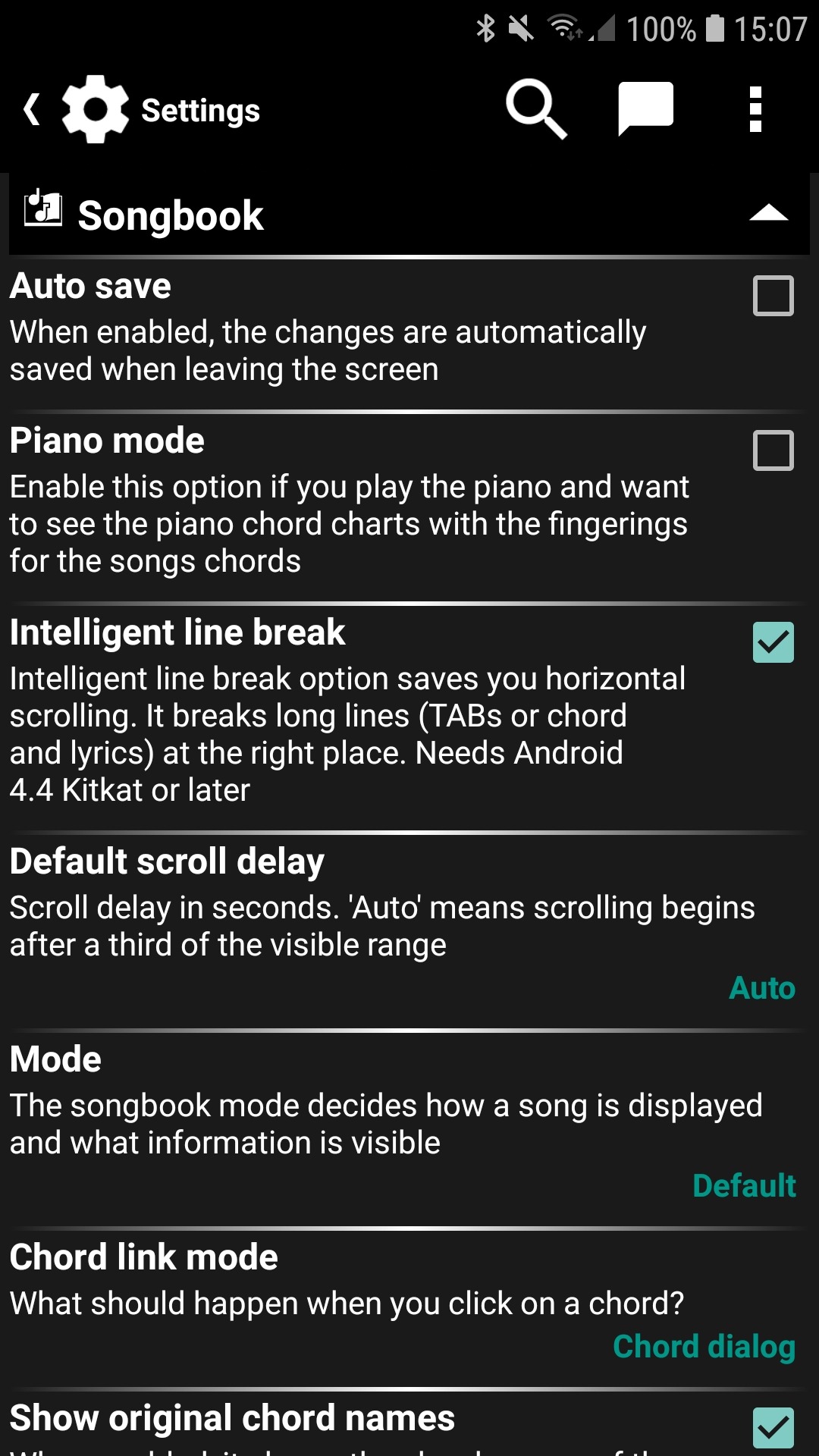 Getting started with the Songbook – smartChord – musicians best friend