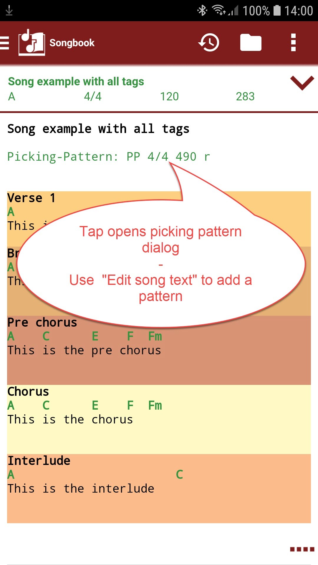 Picking patterns in songs – smartChord – musicians best friend
